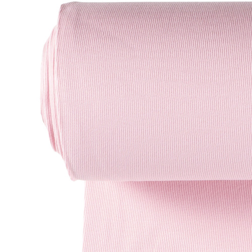 Baby pink ribbed knit 330g | MIMItex.eu
